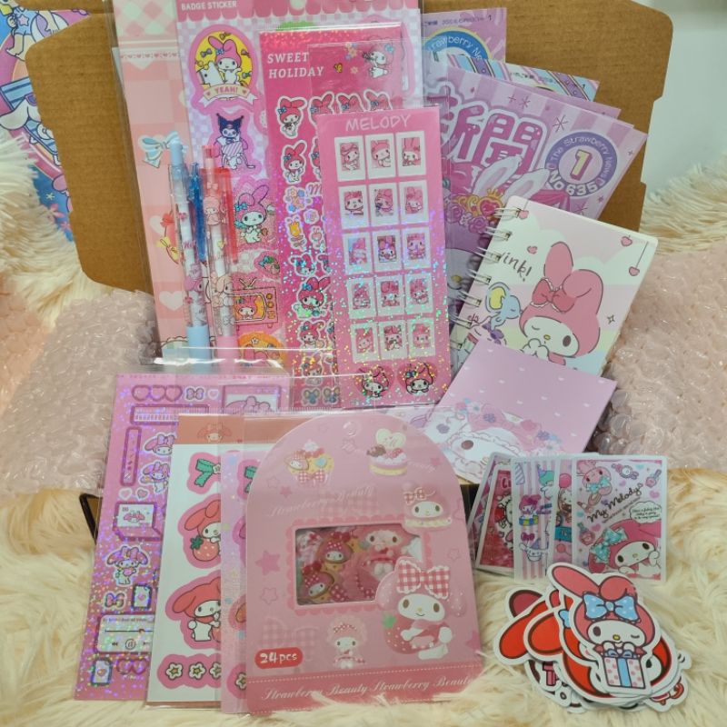 My Melody stickers and stationary bundle set | Shopee Singapore