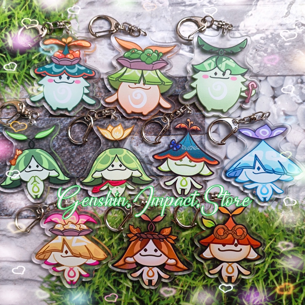 Super cute Aranara Character Keychains Genshin Impact | Shopee Singapore