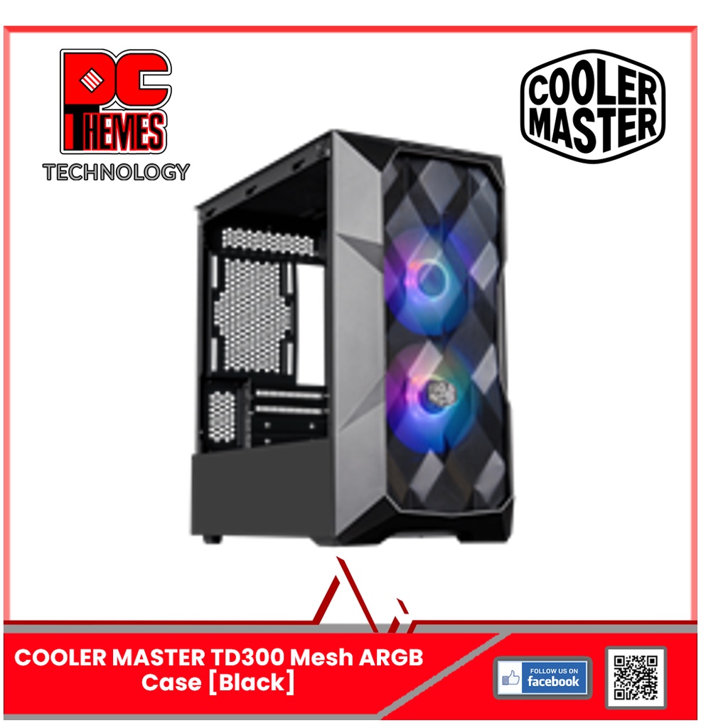 COOLER MASTER TD300 Mesh ARGB Case [Black] | Shopee Singapore