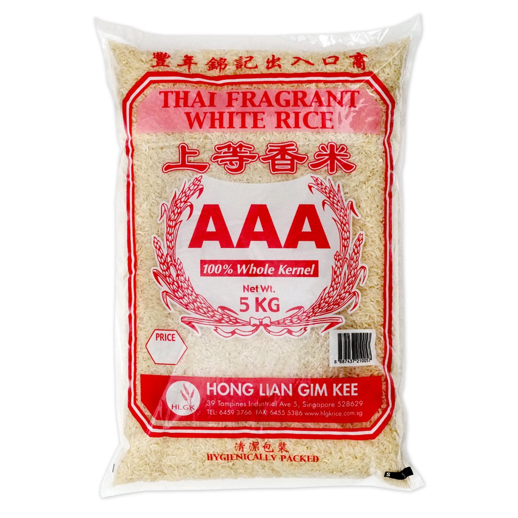 HLGK Thai AAA Fragrant White Rice 5kg | Shopee Singapore