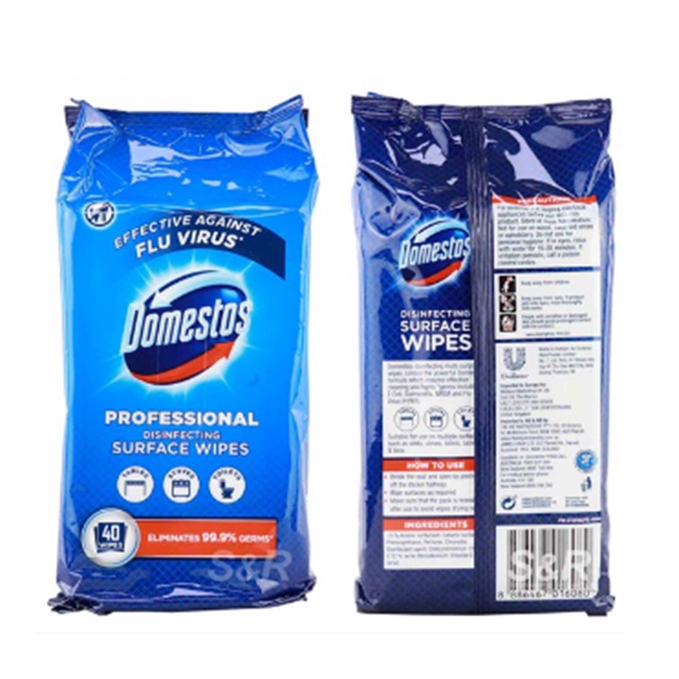 Domestos we wipe Disinfecting Surface Wipes, Eliminates 99.9% Germs ...