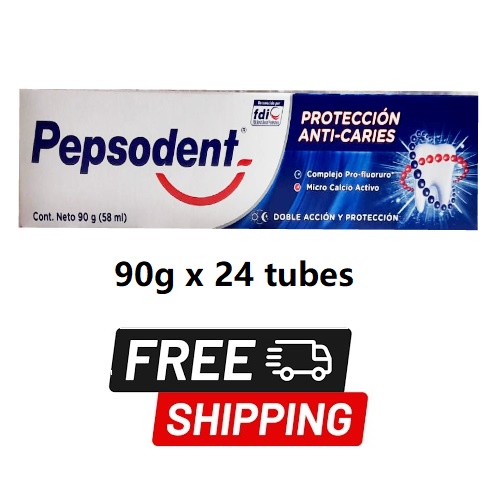 Pepsodent toothpaste 90g x 24 tubes anti-cavity protection Free ...