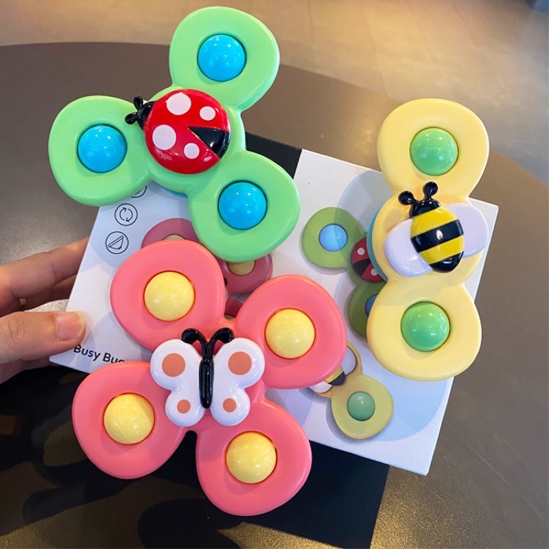Baby and kids spinner teething suction toy (Insect design) | Shopee ...