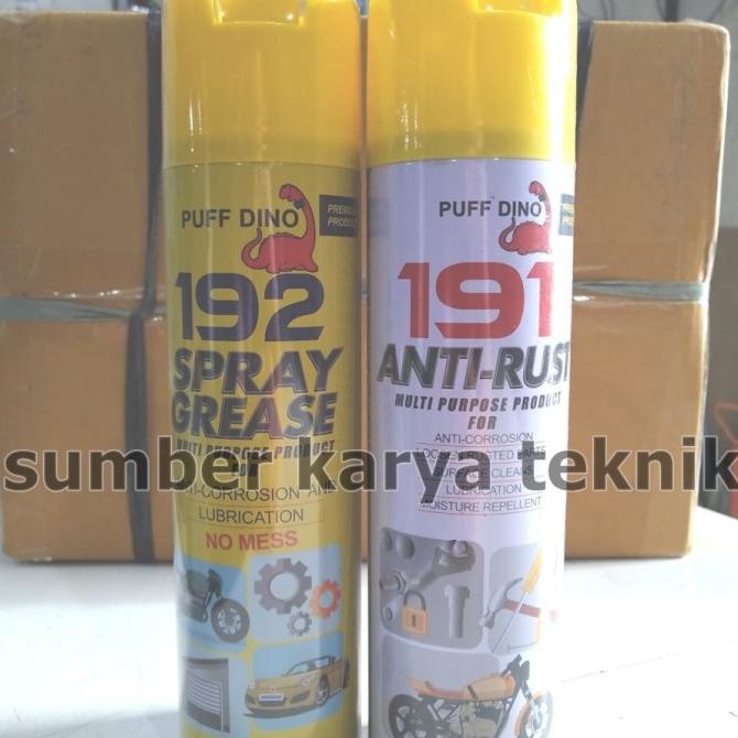 Dino Puff 191+192 Anti Rust + 420Ml Grease Spray Anti-Rust & Fat ...