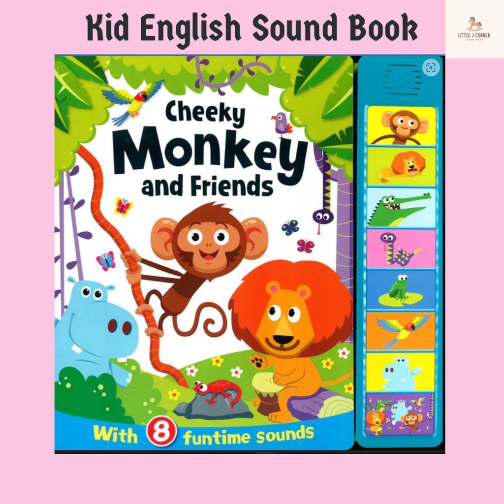 [Ready stock]IGLOO Children books Sound book Cheeky Monkey and Friends with 8 Funtime Sounds ...