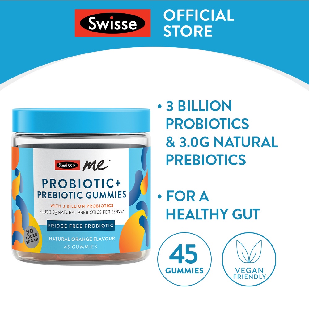 Swisse Adults Probiotic + Prebiotic Gummies 45 Pack | Shopee Singapore