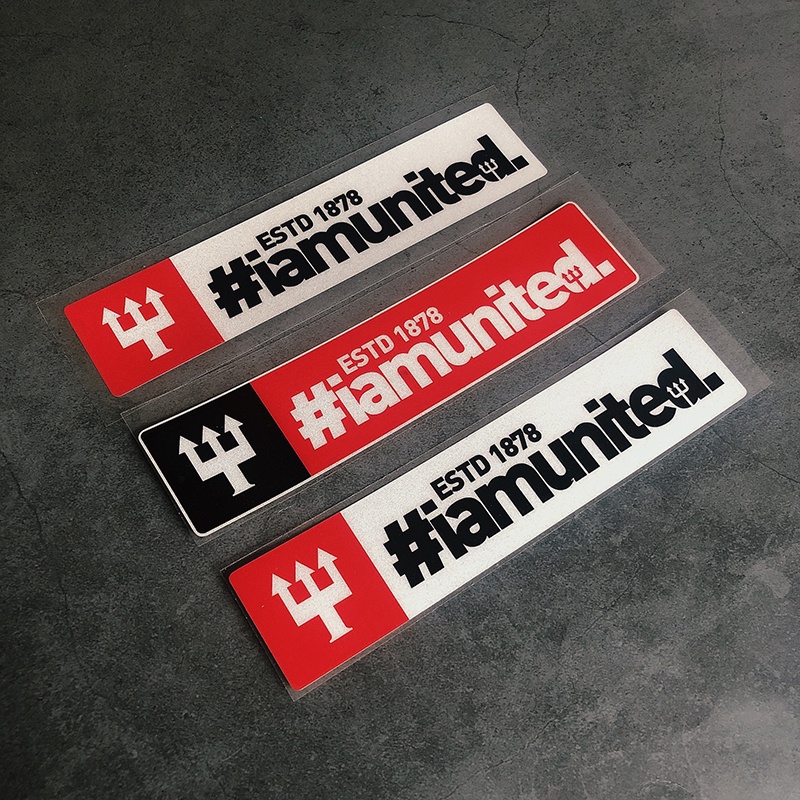 Manchester United Logo Sign Football Team Club Car Stickers Iamunited ...