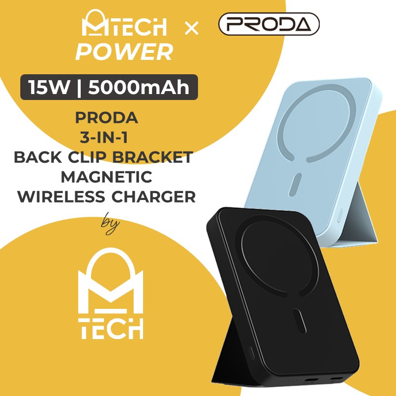PRODA Magnetic Safe Wireless Charging Powerbank 10000mAh 5000mAh ...