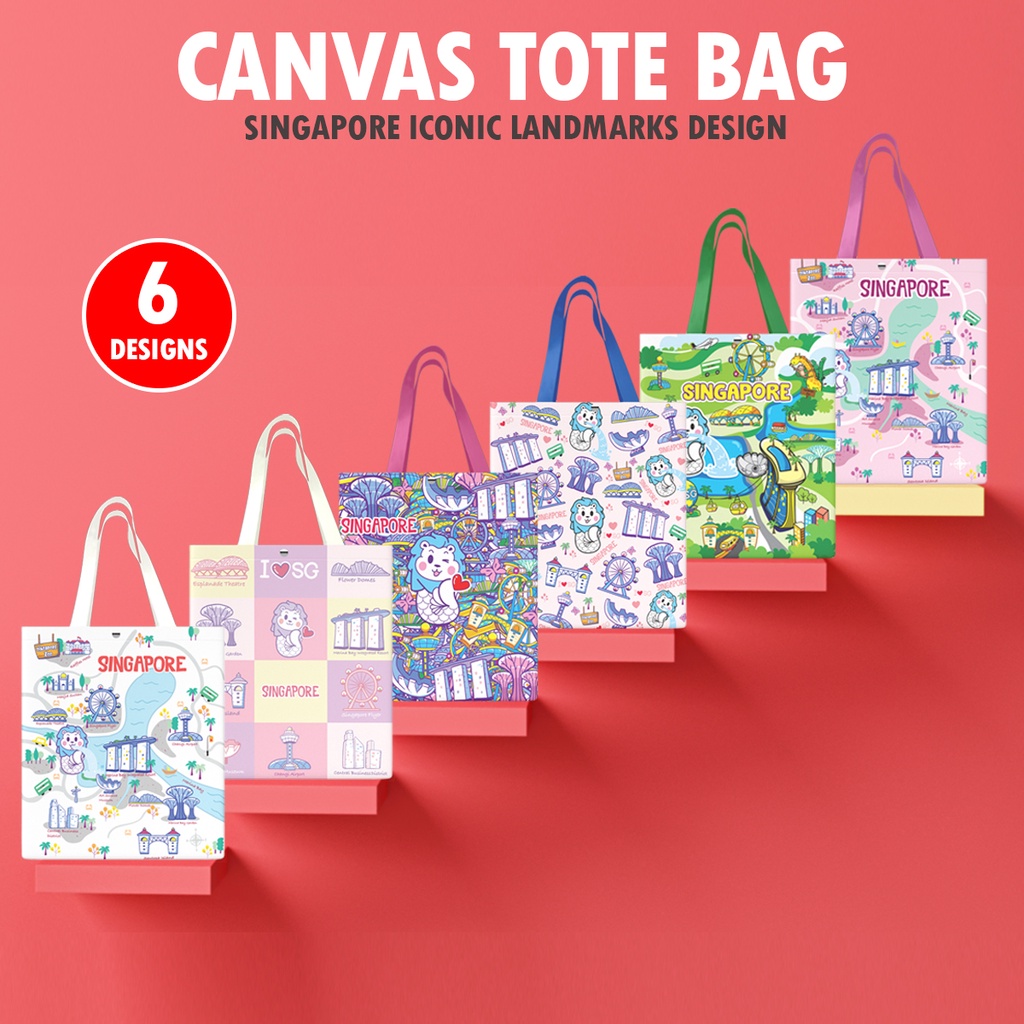 [SG Ready Stock] Canvas Tote Bag*Singapore Souvenir | Shopee Singapore