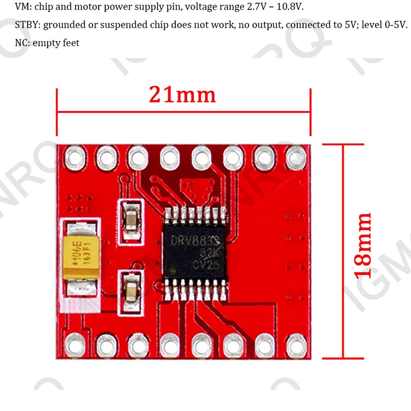TB6612 DRV8833 Dual Motor Driver 1A TB6612FNG for Arduino ...