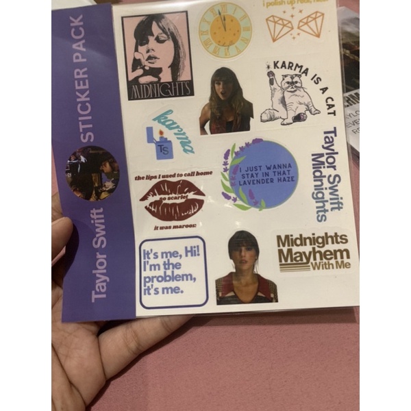 Midnights STICKER PACK TAYLOR SWIFT - STICKER MIDNIGHTS - TAYLOR SWIFT ...