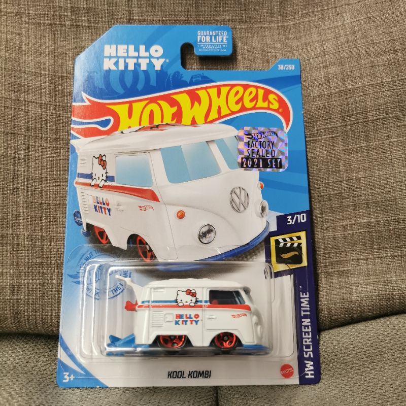Hot Wheels Hello Kitty Kool Kombi Diecast Car, Factory Sealed (White ...