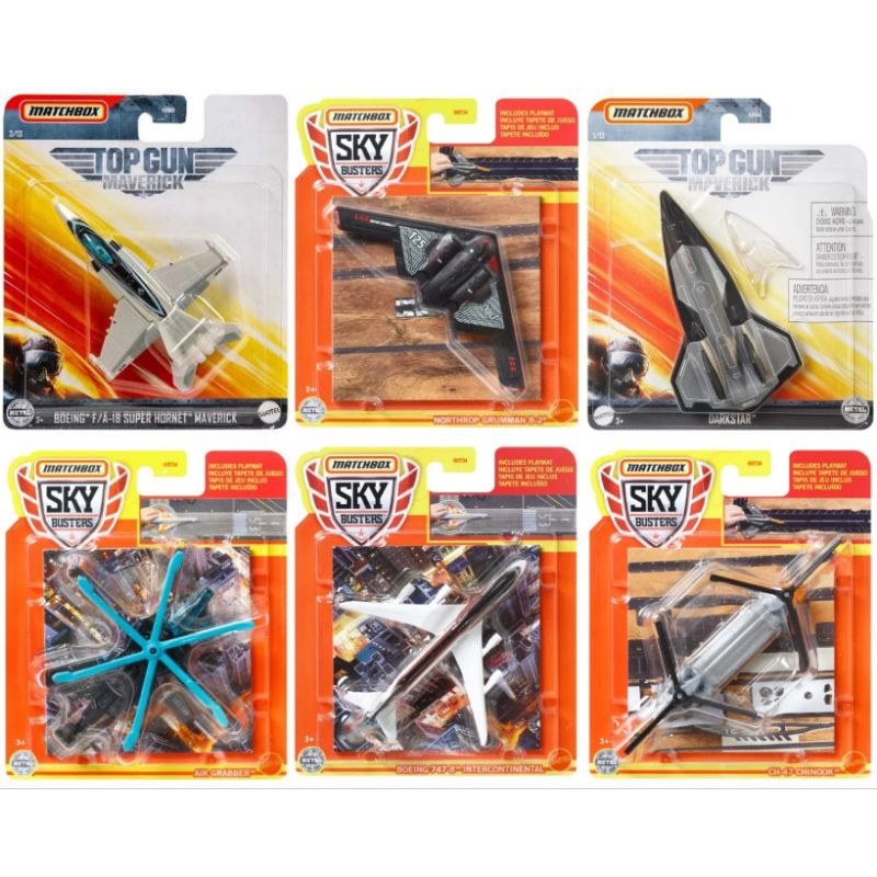 Miniature Airplane Matchbox Sky Busters Diecast Airplane Die-cast ...