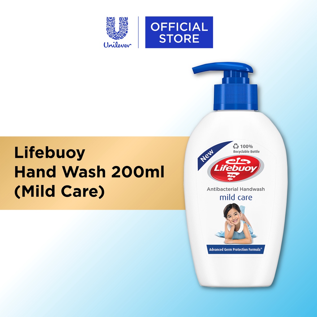 Lifebuoy Mild Care Anti-Bacterial Hand Wash 200ml | Shopee Singapore