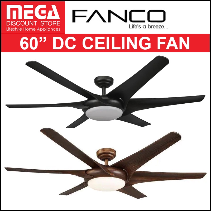 FANCO SPACE 60-INCH DC CEILING FAN WITH LED LIGHT | Shopee Singapore