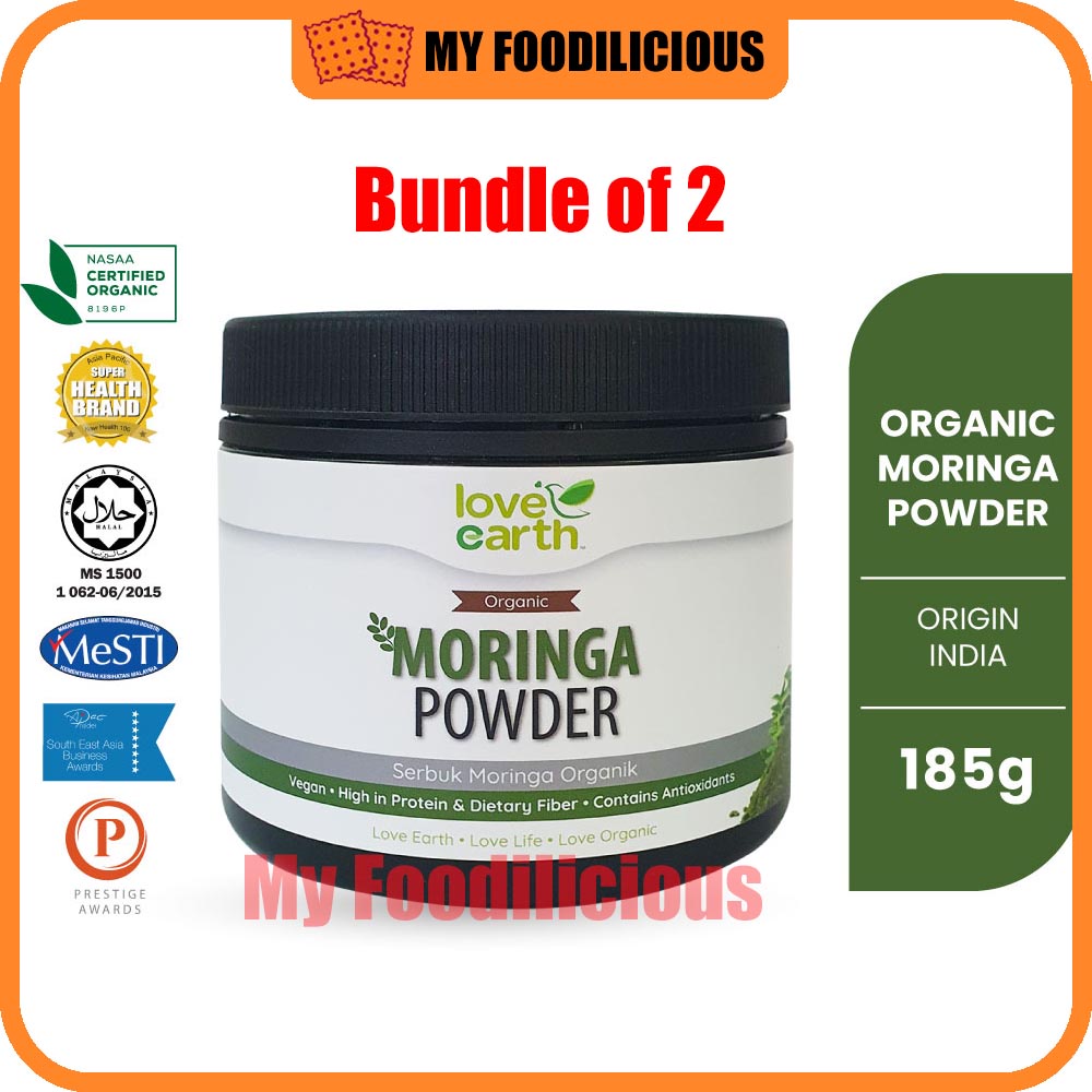 Love Earth Organic Moringa Powder 185g | Shopee Singapore