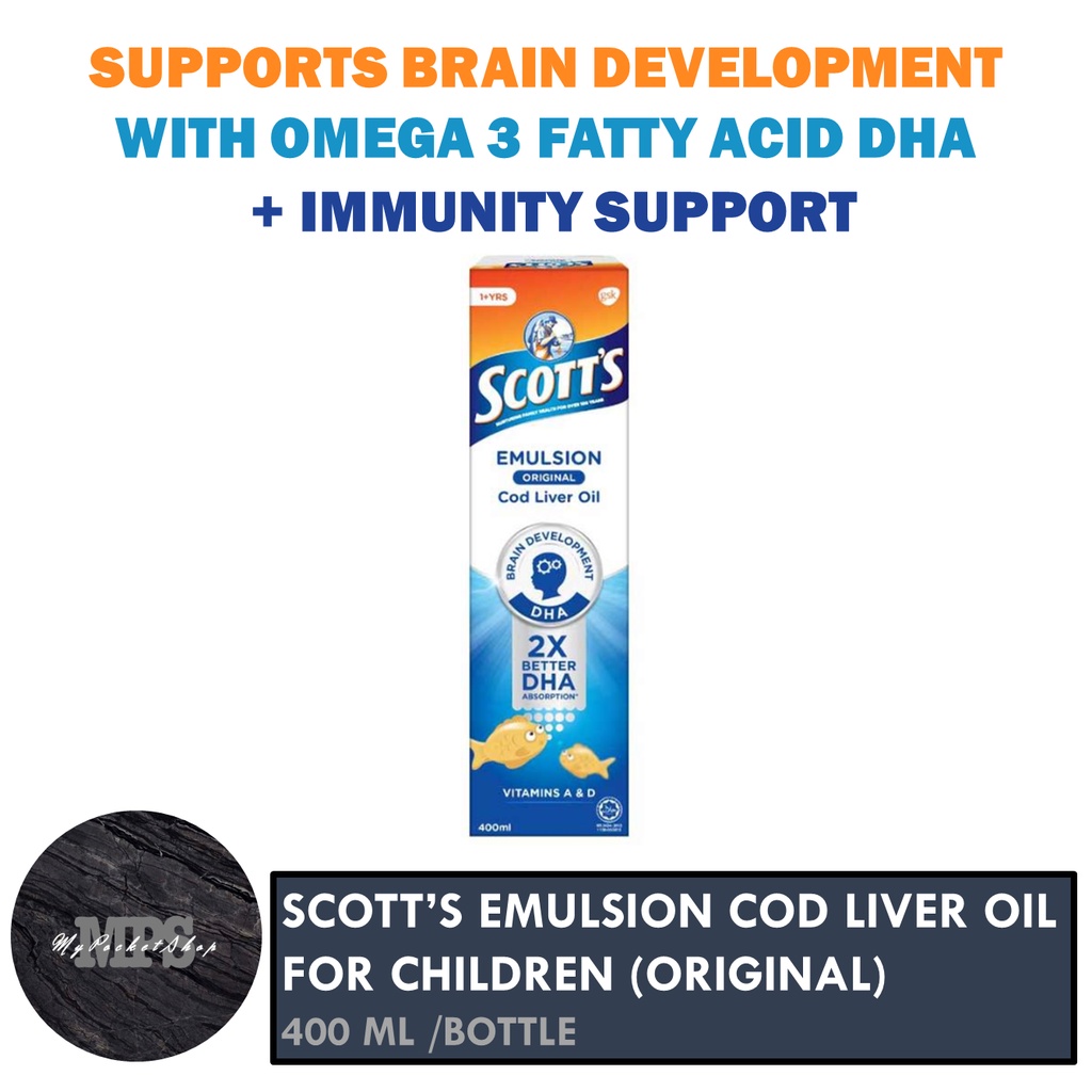 Scott's Emulsion Cod Liver Oil (Original) | Shopee Singapore