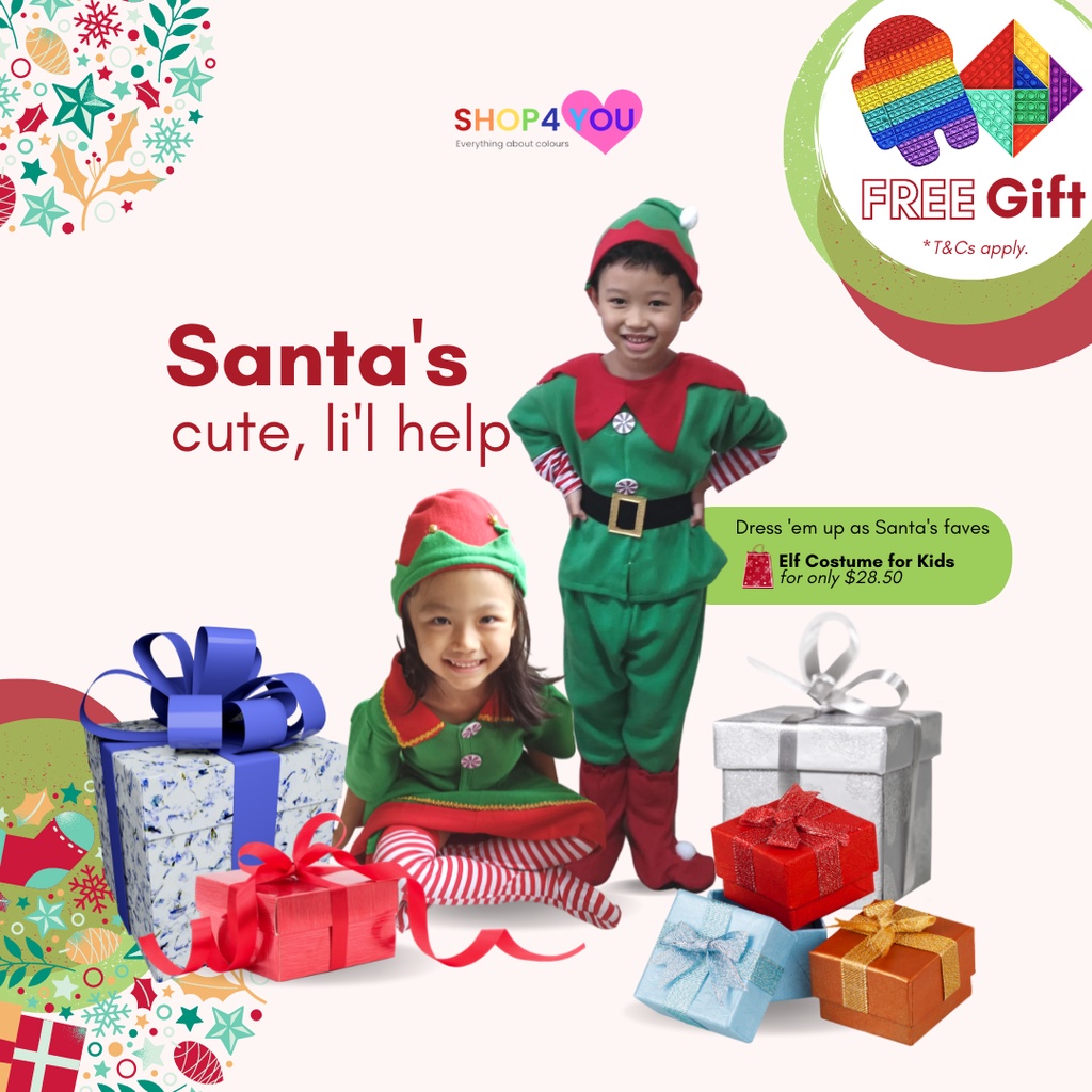 [SG Ready stocks] Elf costume for toddlers and kids | with FREE GIFT ...