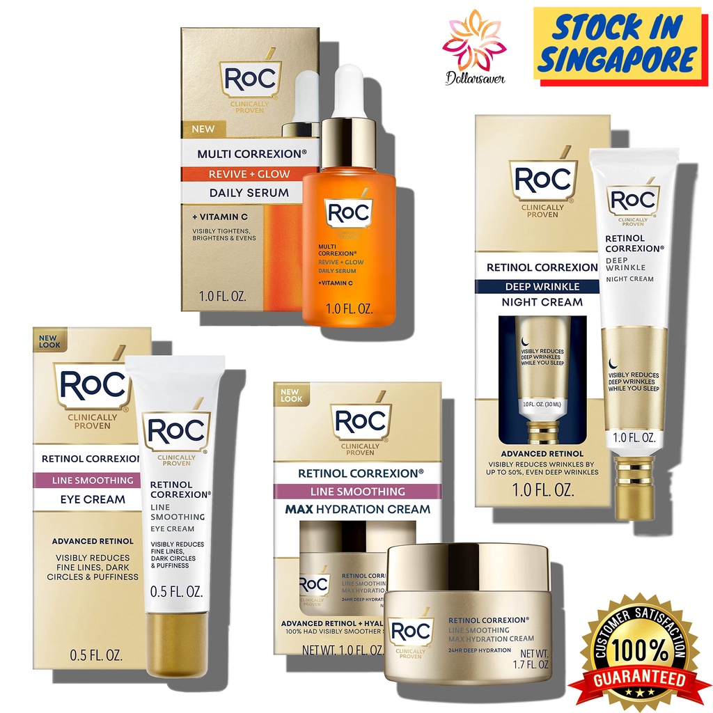 RoC Retinol Correxion Eye Cream / Night Cream / Serum Capsules ...