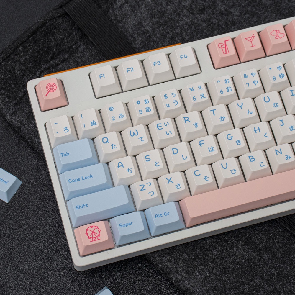 [Keycap Set] PBT 145 Keys Summer Romantic Cherry Profile Sublimation ...