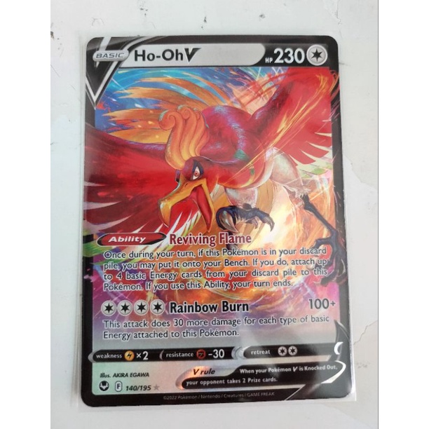 Pokemon Ho oh V silver tempest card | Shopee Singapore