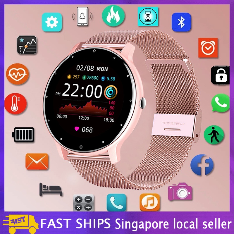 [Local Stock] Smart Watch Waterproof Fitness Tracker Full Touch Screen ...