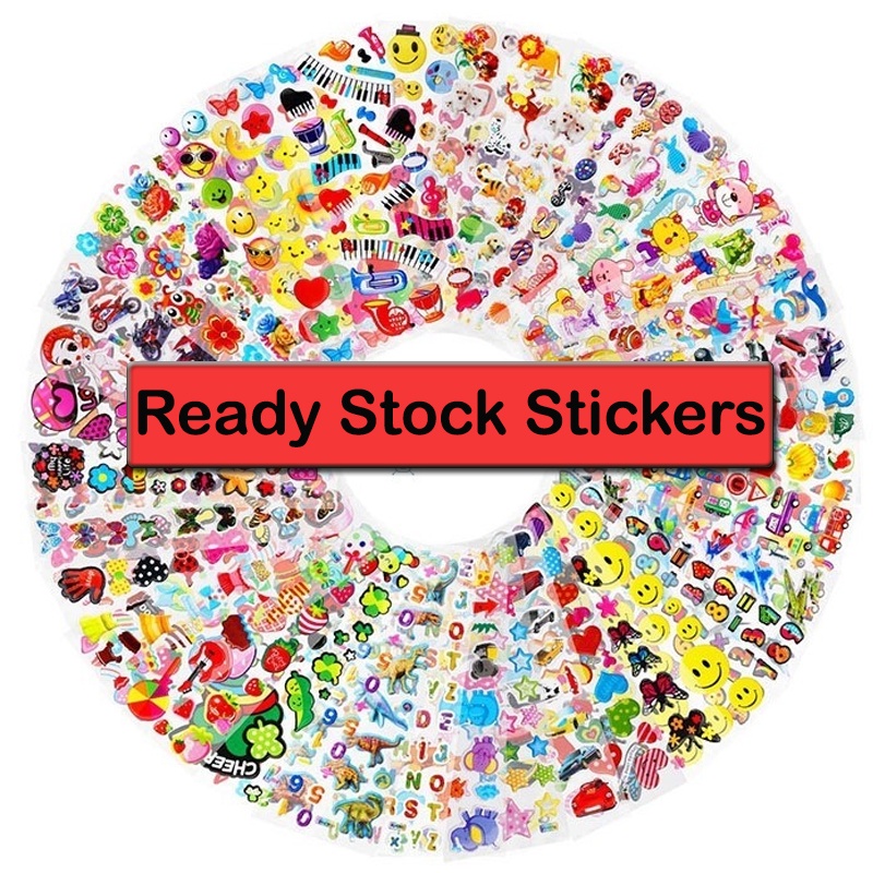 3D Children Kids Cartoon Stickers Kids Goodie Bag Gifts Children Day ...