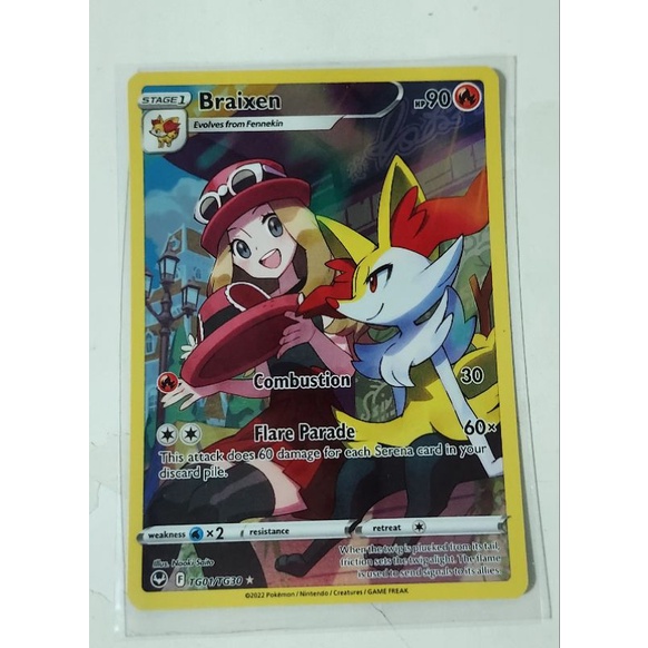 Pokemon braixen trainer gallery silver tempest card | Shopee Singapore