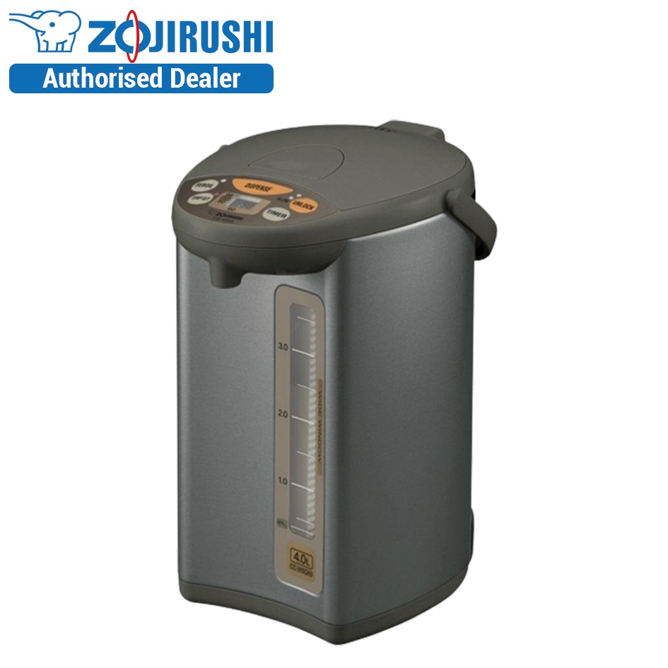 Zojirushi 4.0L Electric Dispensing Pot CD-WBQ40 (Silver Brown) | Shopee ...