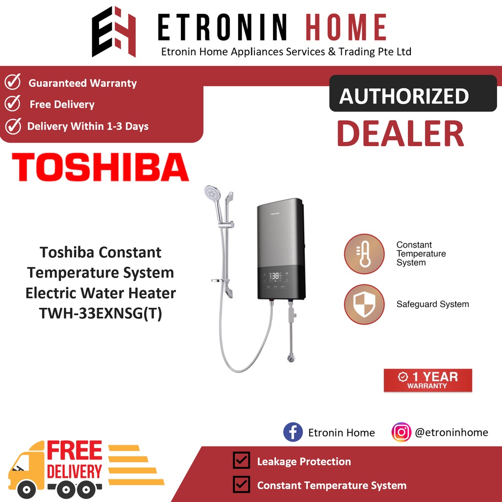 Toshiba Constant Temperature System Electric Water Heater TWH-33EXNSG(T ...