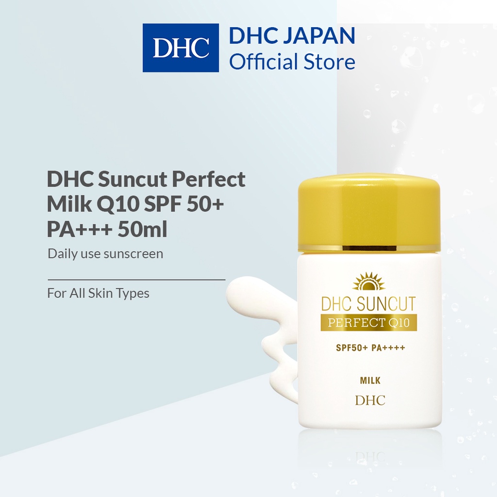 DHC Suncut Perfect Milk Q10 SPF 50+ PA++++ 50ml | Shopee Singapore