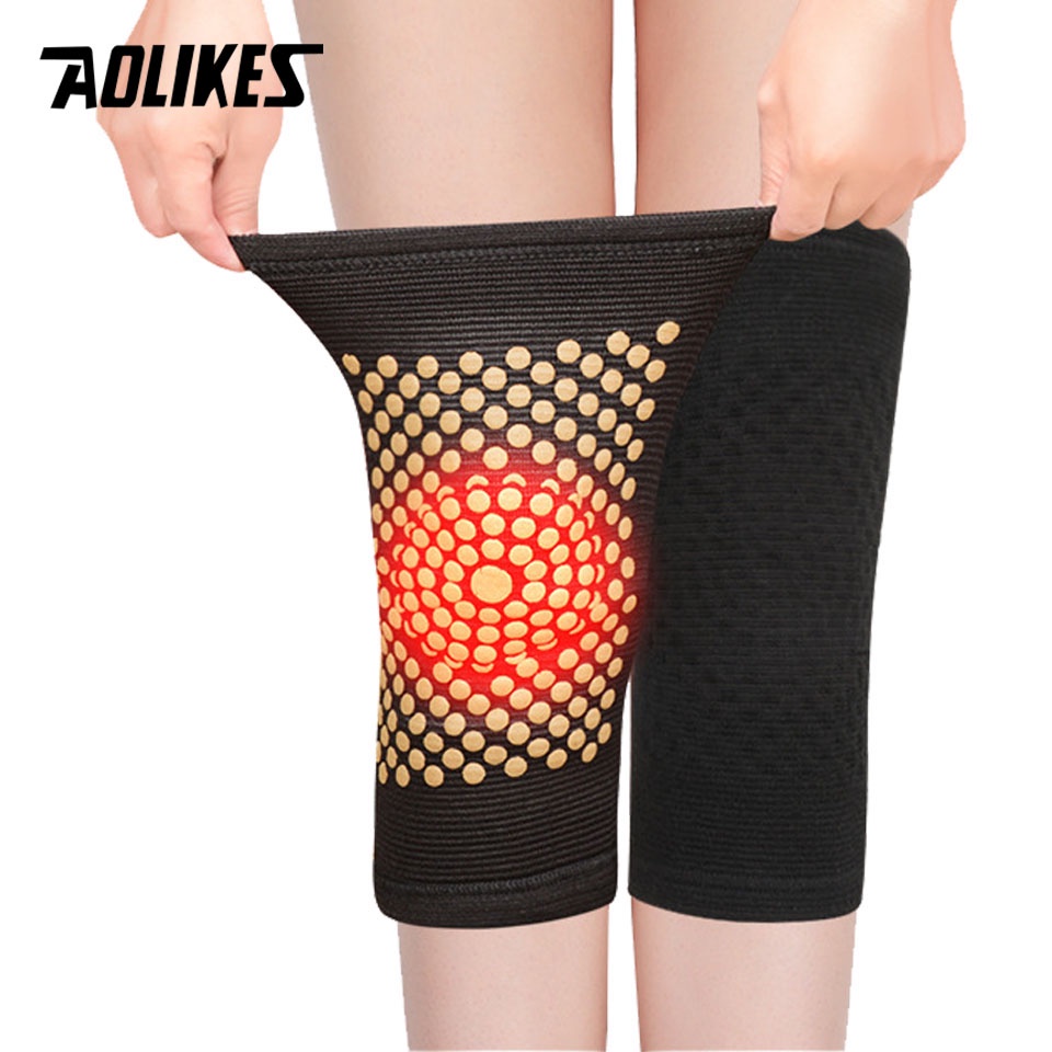 Aolikes 1Pair Self Heating Support Knee Pads Warm Knee Brace for ...