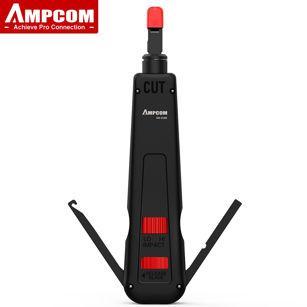AMPCOM Punch Down Tool, 110 Type Multi-function Network Cable Tool ...