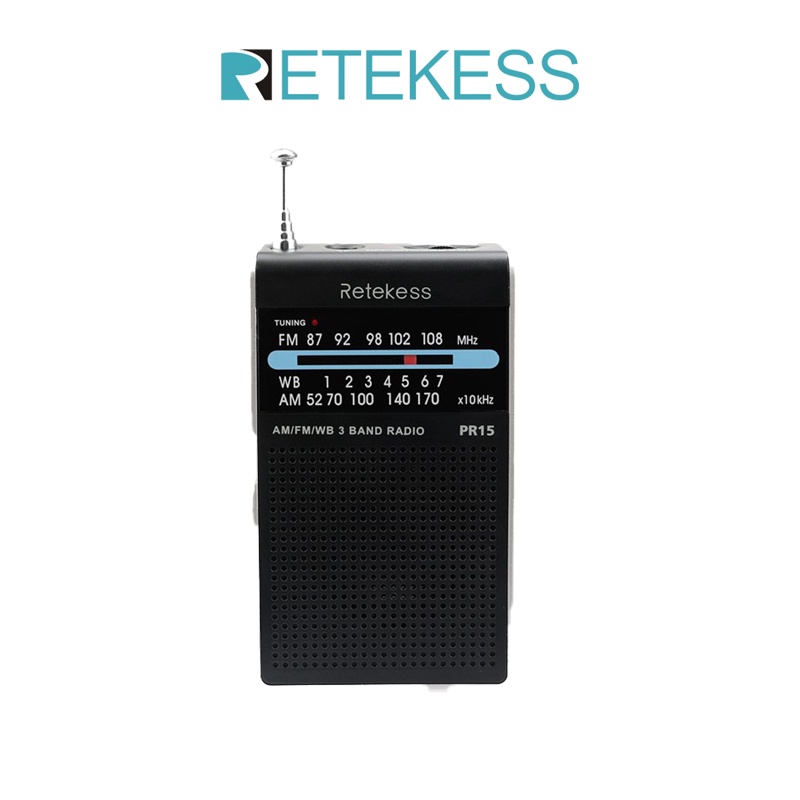 Retekess PR15 Pocket Noaa Weather Radio Am Fm Portable radio Small ...
