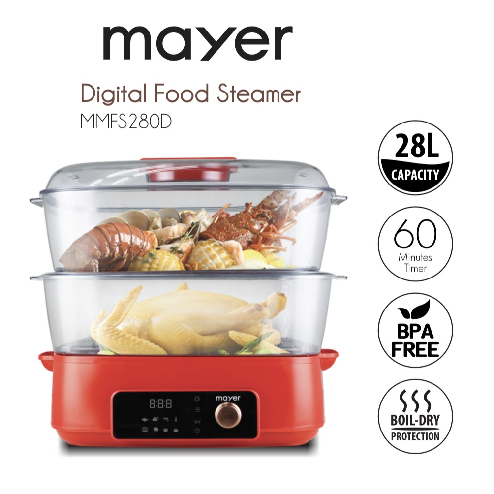 Mayer 28L Digital Food Steamer (MMFS280D) | Shopee Singapore