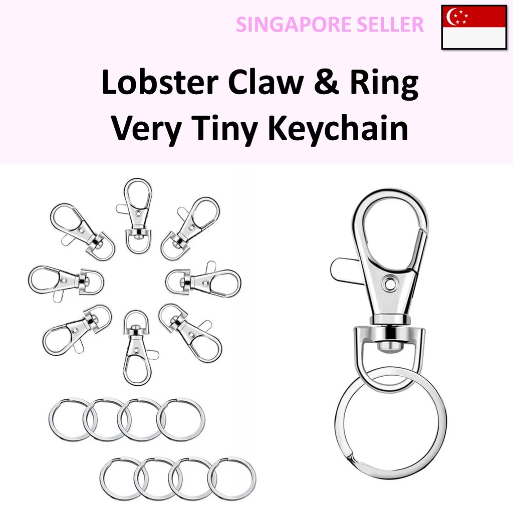 SG Keychains Lobster Claw Keychain Clasp 360 Hook Ring DIY Photo Gift ...