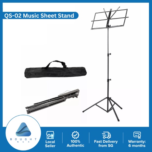 Foldable Music Sheet Stand Adjustable Portable Music Stand | Shopee ...