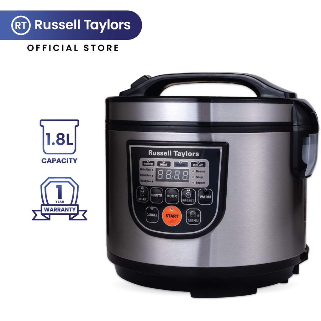 Russell Taylors Fuzzy Logic SMART Rice Cooker 1.8L ERC-30 (Steam Rack ...