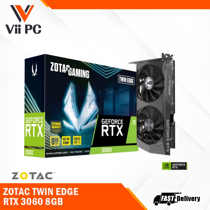 ZOTAC Gaming Nvidia Geforce RTX 3060 RTX3060 3060 8GB OC Twin Edge ...
