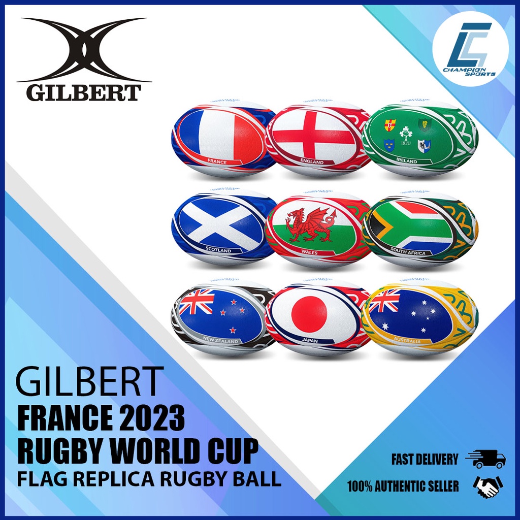 Gilbert France World Cup 2023 Flag Rugby Ball (515-3002) | Shopee Singapore