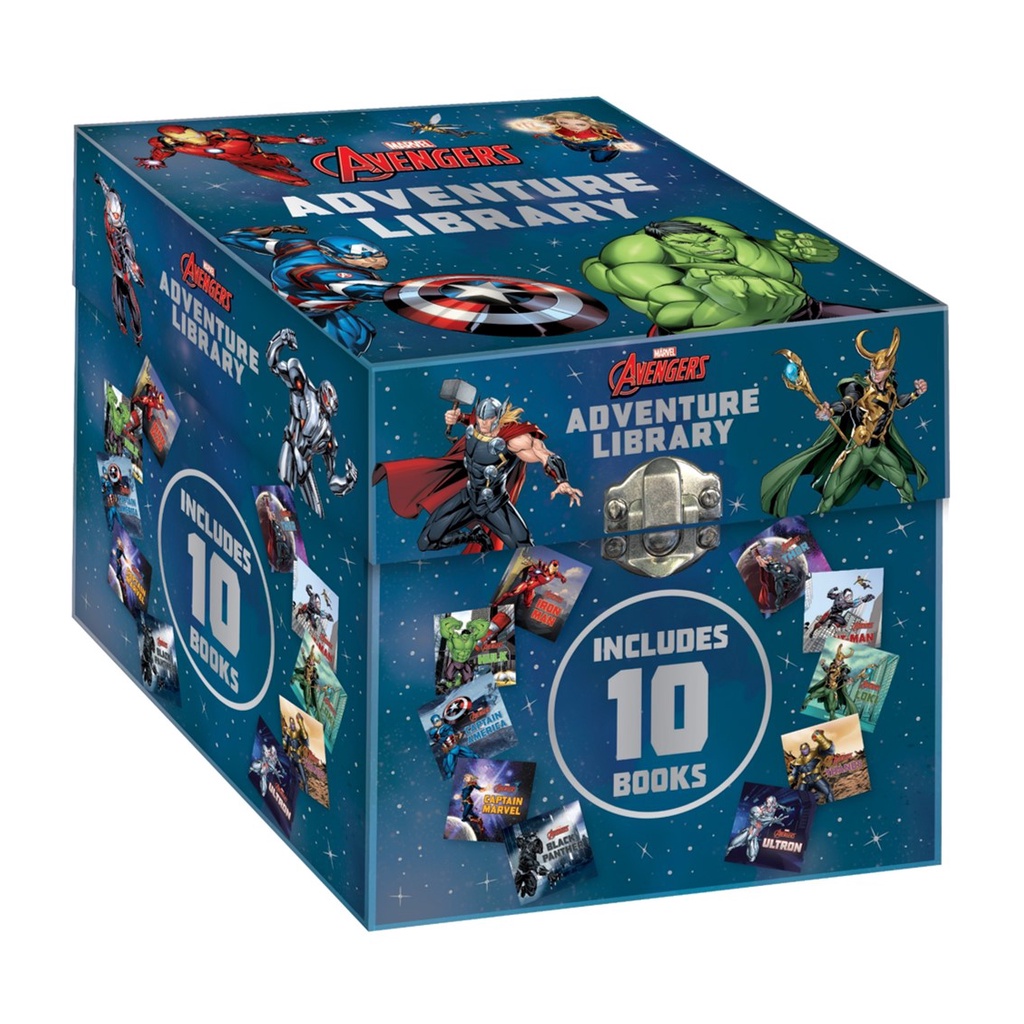 Marvel Avengers Adventure Library Gift Set with 10 books Boxset for ...