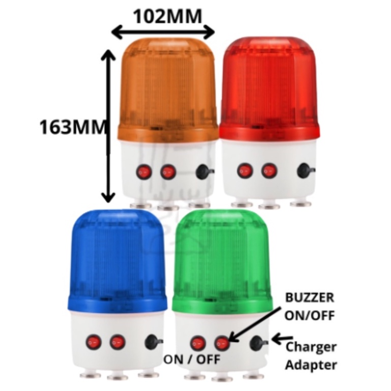 LED Blinker Warning Light Rechargeable Alarm Light #Warning #Rotating # ...