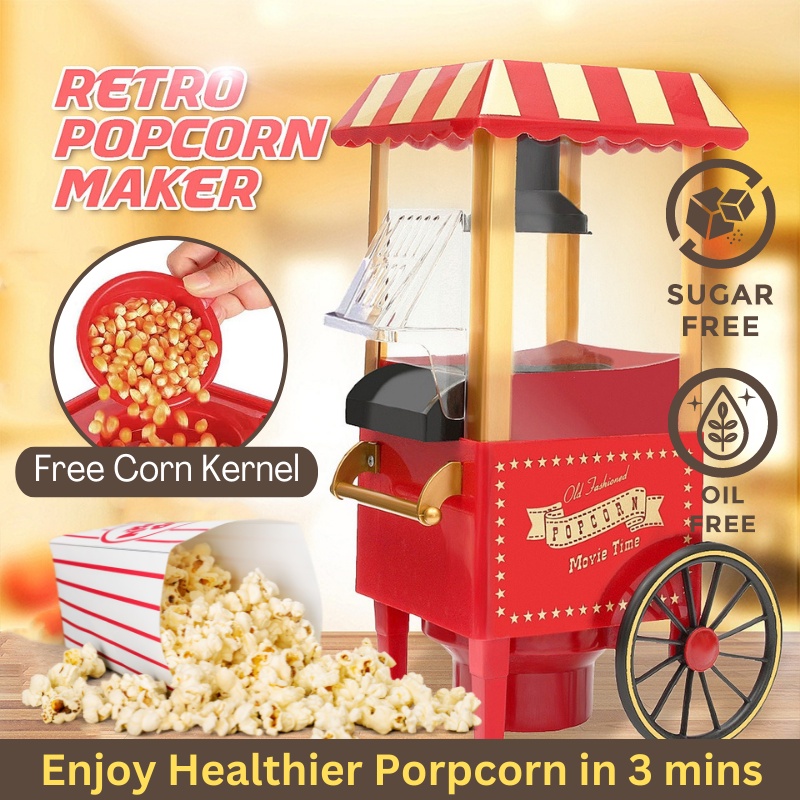 [SG] Imp House Retro Popcorn Maker Popcorn Machine for Kids Party Home ...