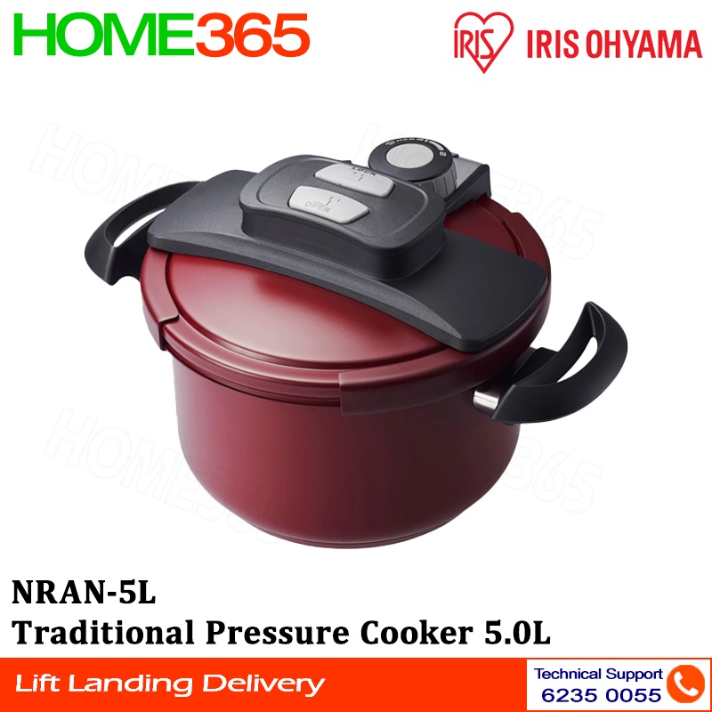 Iris Ohyama Traditional Pressure Cooker 5.0L NRAN-5L | Shopee Singapore