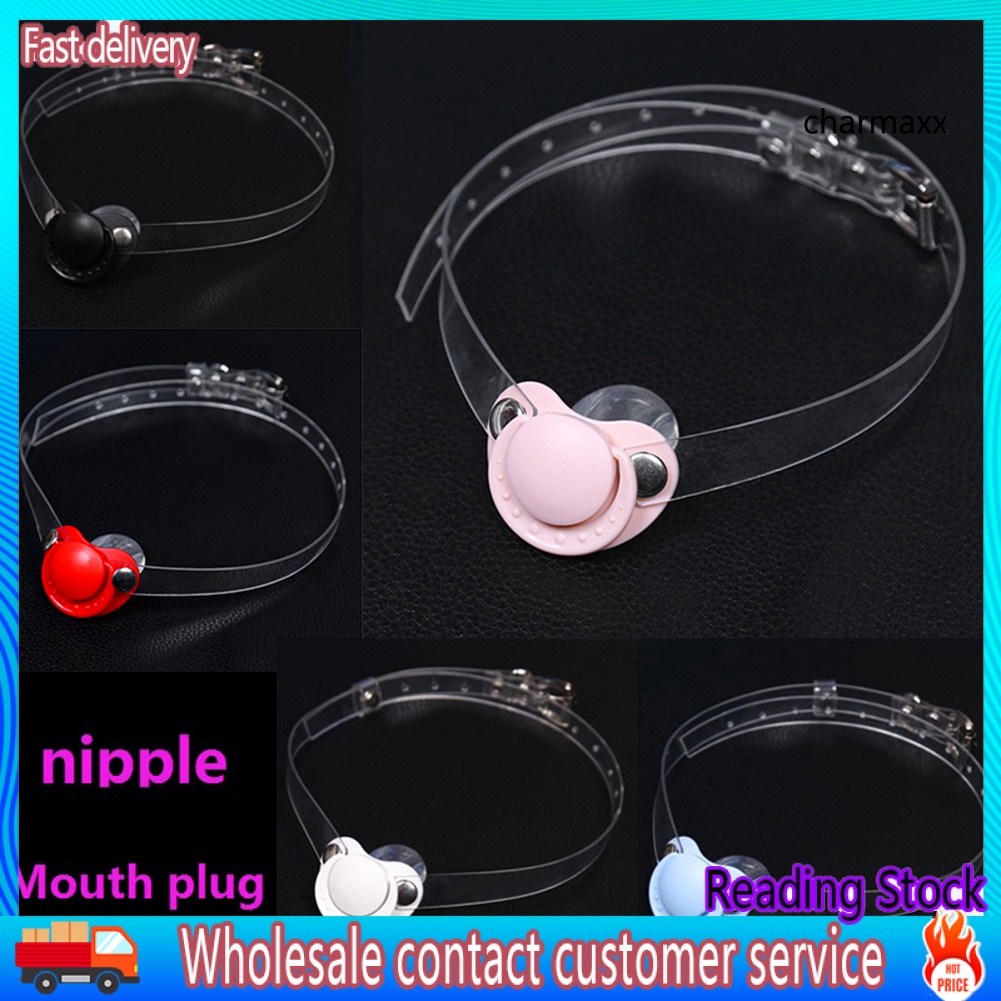 CM Women Silicone Pacifier Open Mouth Gag Adult Bondage Restraint Sex ...