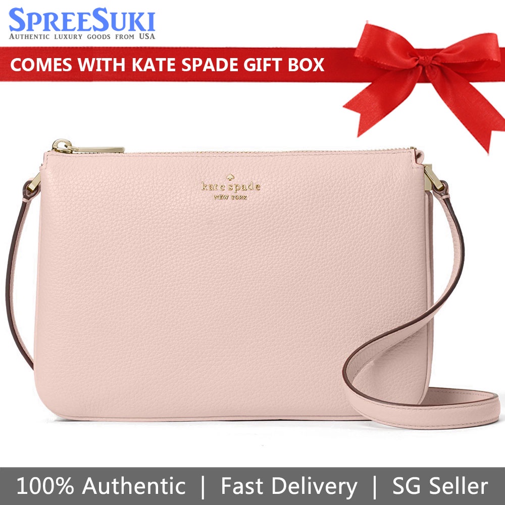 Kate Spade Handbag In Gift Box Crossbody Bag Leila Triple Gusset ...