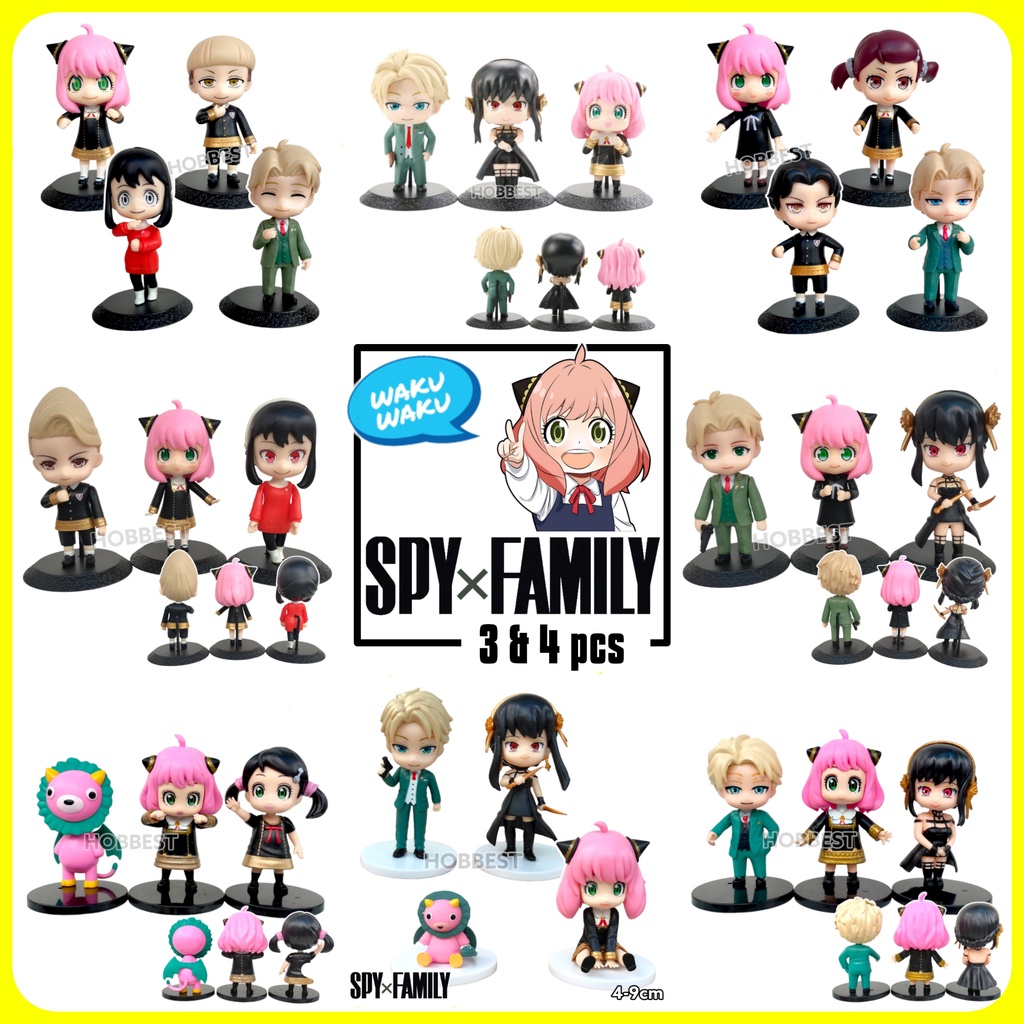 Action Figure SPY X FAMILY Contents 4pcs Miniature Cake Topper Anime ...