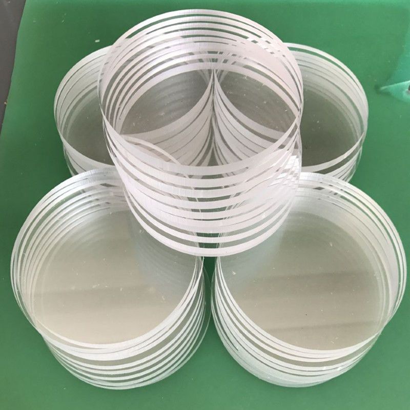 Transparent Acrylic Plate Customized Organic Glass Wafer-Shaped Block ...