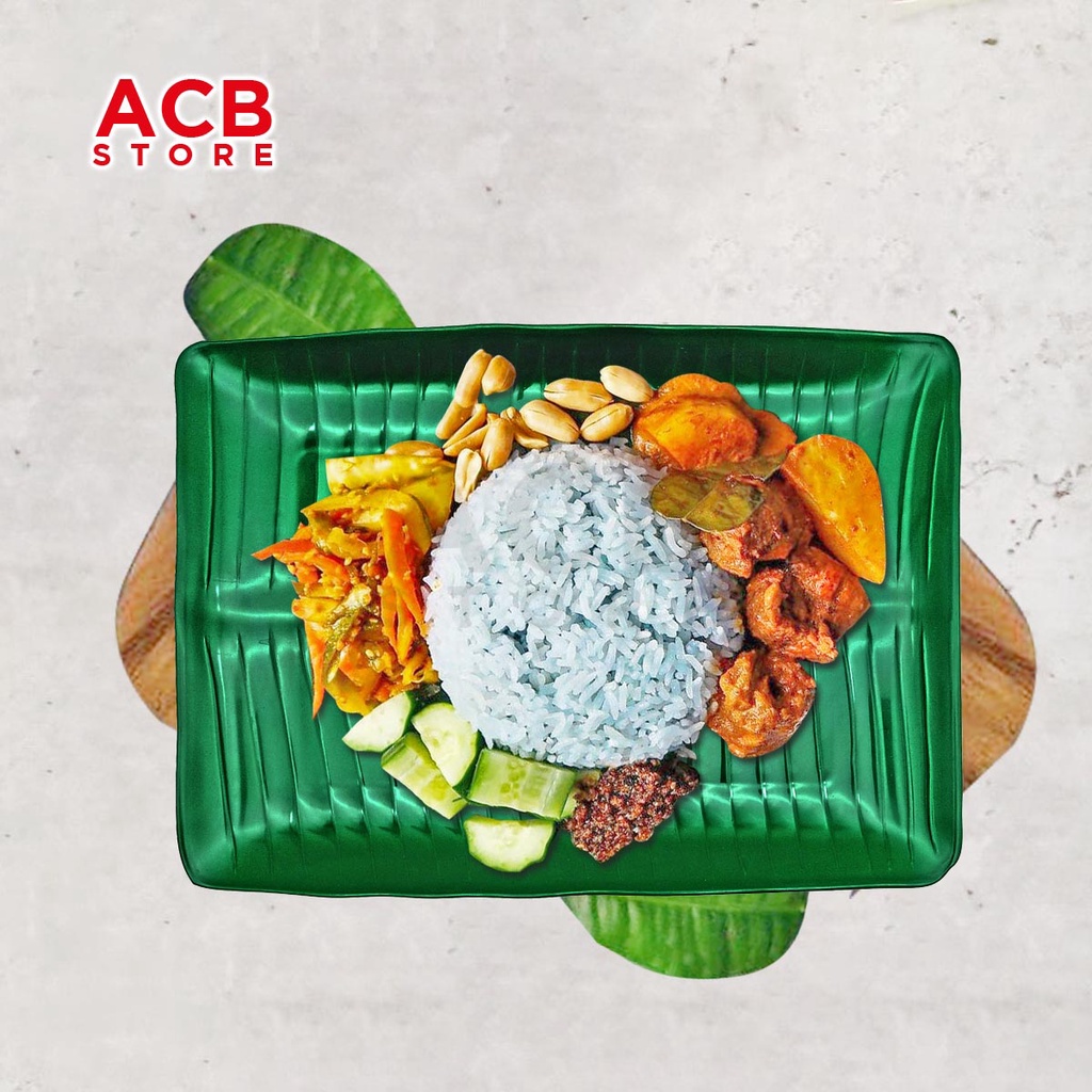[SG STOCK] Plastic Banana Leaf Plate | Nasi Lemak Plate | Roti Canai ...