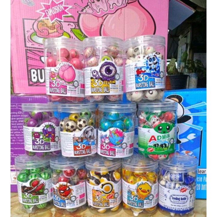 [Viral Candy Tiktok]JC 3D Bursting Ball 30pcs | Shopee Singapore